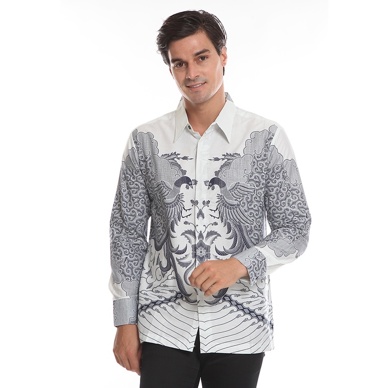 Jual Arjuna weda Kemeja Pria Batik Burung Hong | Shopee Indonesia