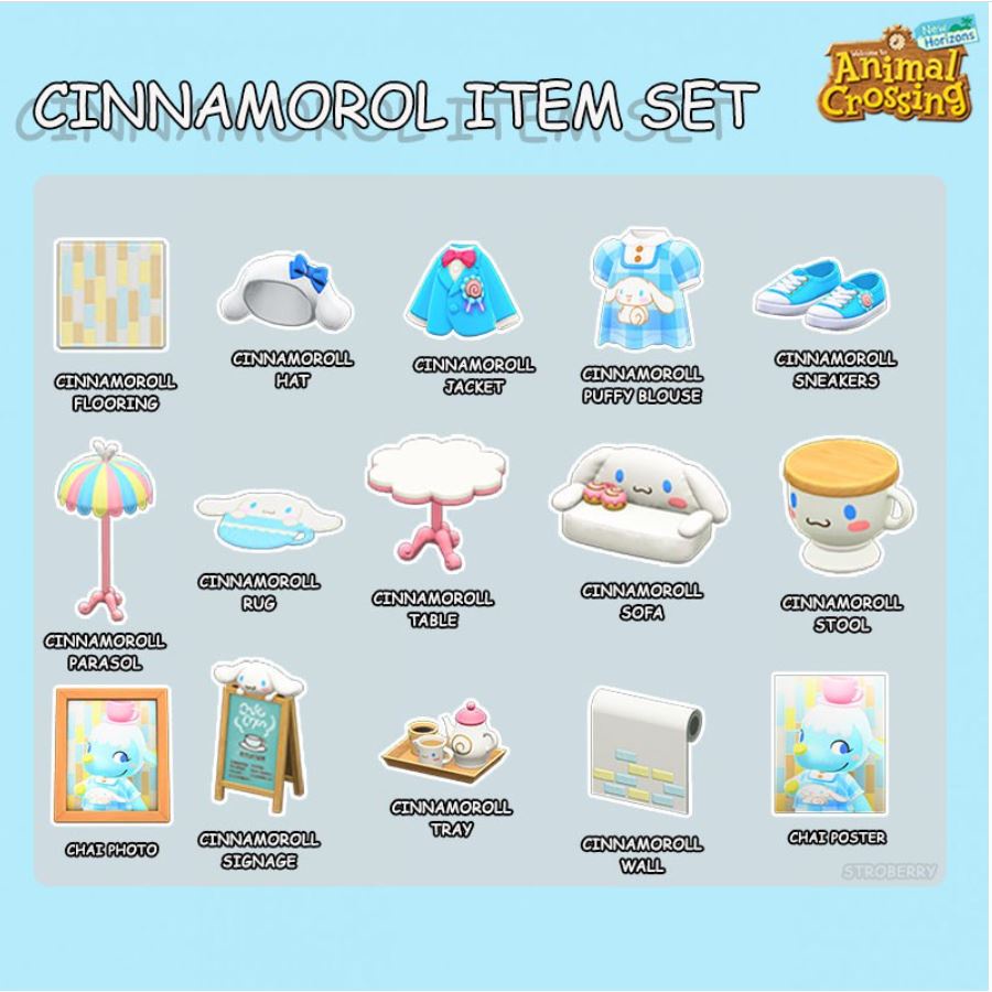 Jual Sanrio Item Set HELLO KITTY ANIMAL CROSSING ACNH | Shopee Indonesia