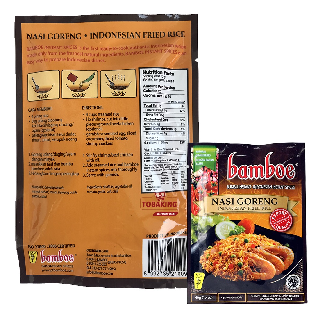 Jual Bamboe bumbu dapur all varian rawon rendang balado nasi goreng ...