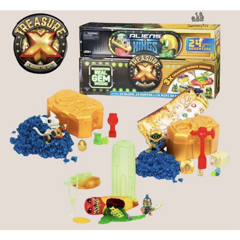 Jual Treasure X Aliens Vs Kings Treasure Playset - Original Unboxing ...