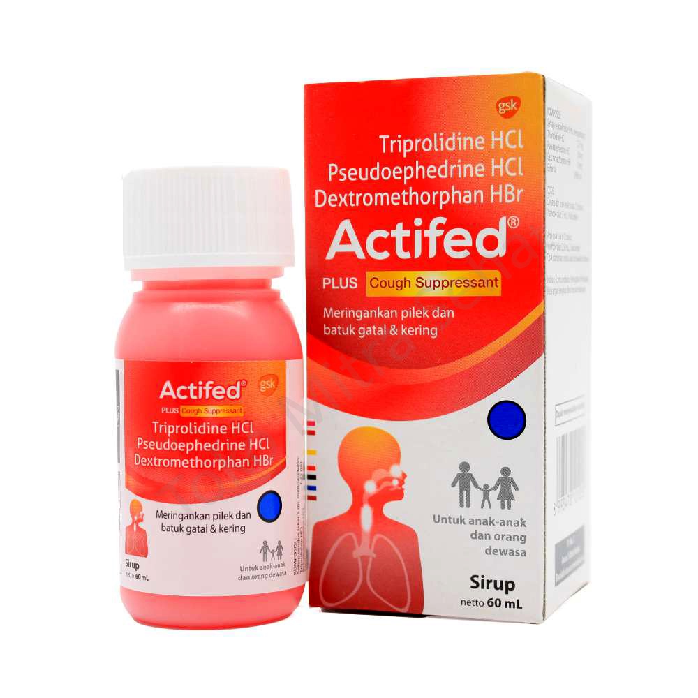 Jual Actifed Plus Cough Suppressant 60ml | Shopee Indonesia