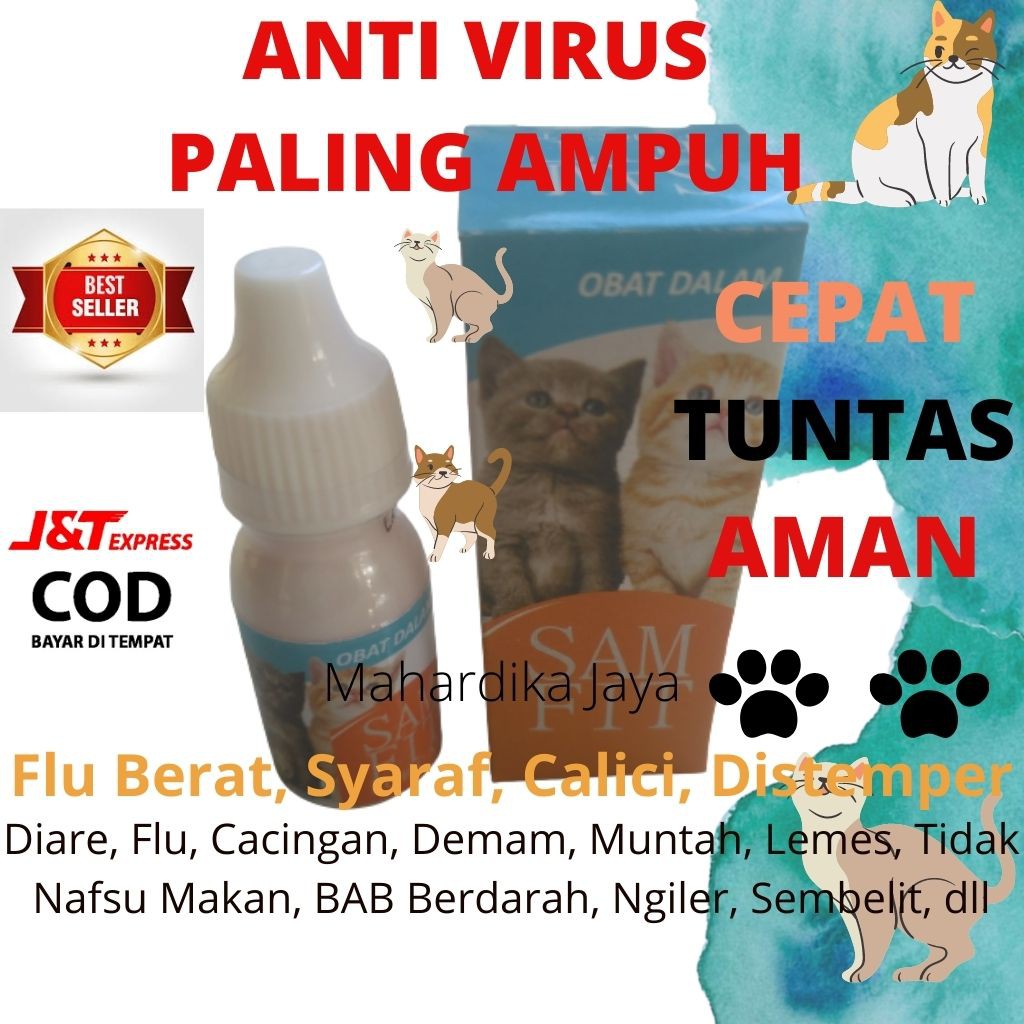 Jual Obat Diare Kucing Muntah Lemas Tidak Mau Makan Sakit Mencret Flu ...