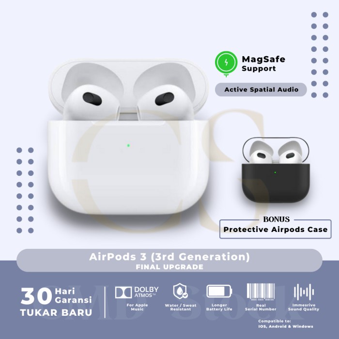 Jual Airpods Pro Gen 3 (Generasi 3) Final Upgrade Show Imei & Serial ...