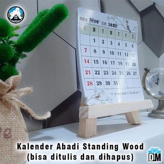 Jual Kalender Abadi Standing Wood Tulis Hapus Kalender 2021 2022 2023 ...