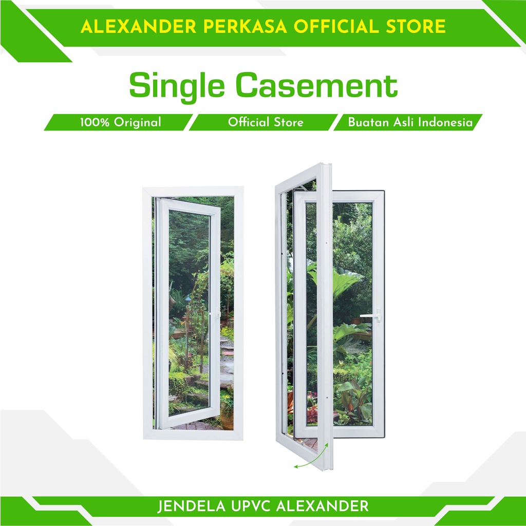 Jual UPVC ALEXANDER WINDOW JENDELA UPVC SINGLE CASEMENT TRANSMISION ...