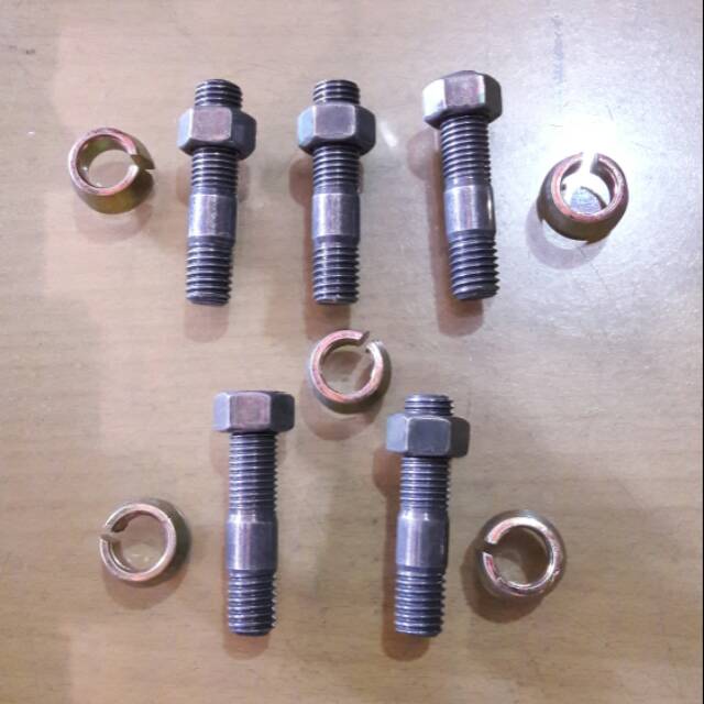 Jual Baut tanam 10mm Drat kasar vs Halus panjang 46mm | Shopee Indonesia