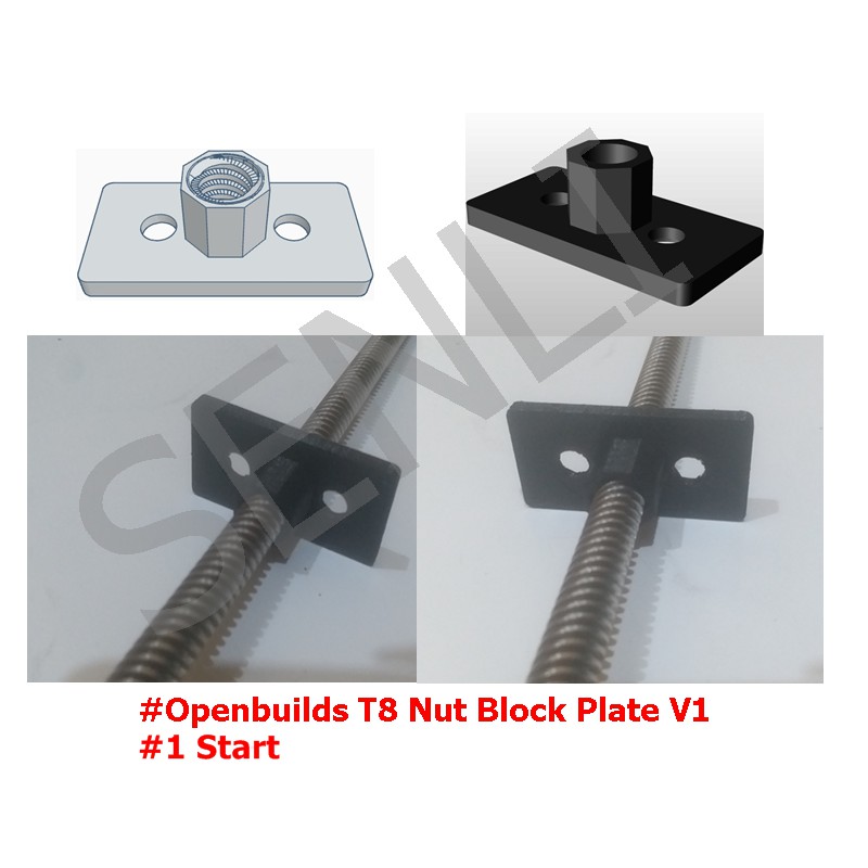 Jual Openbuilds T8 Nut Block Plate 1 Start V1 | Shopee Indonesia