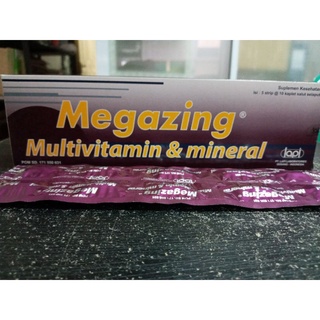 Jual VITAMIN DAN SUPLEMEN MEGAZING 10 TABLET ( MULTIVITAMIN DAN ZINC ...