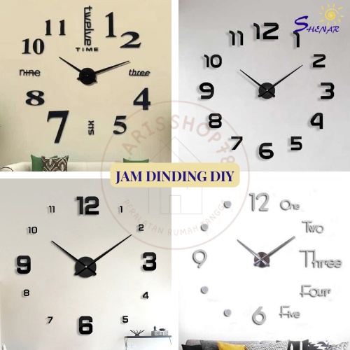 Jual Jam Dinding Besar Tempel Unik Jam Dinding Aesthetic Ukuran ...