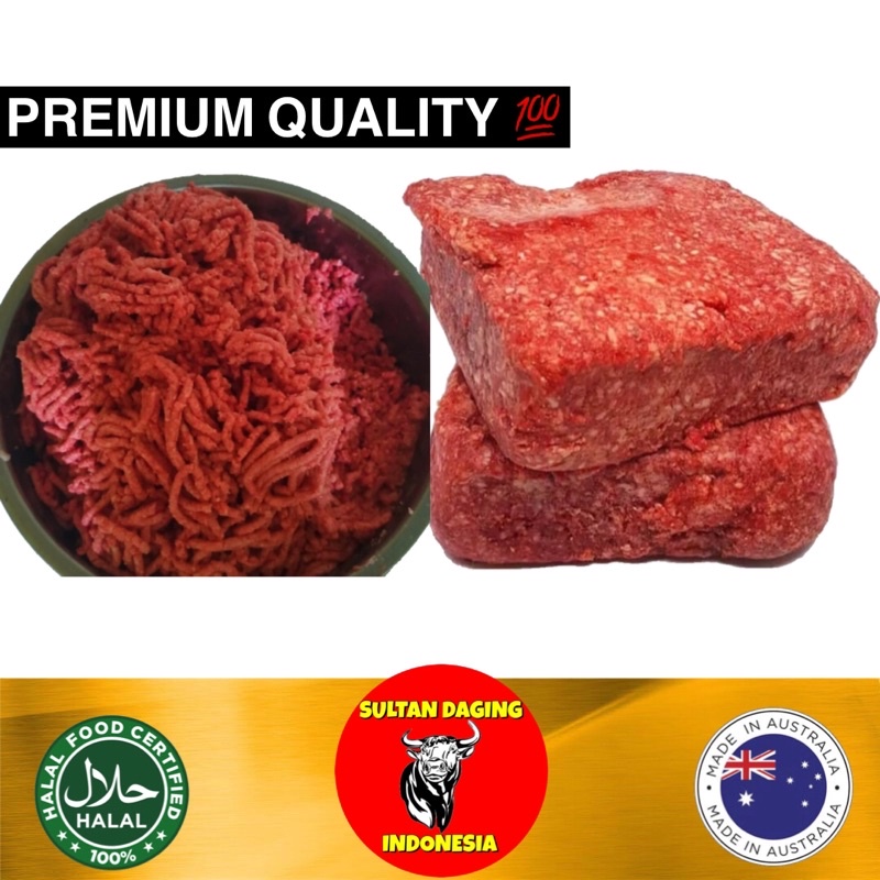 Jual DAGING GILING SAPI 1 KG 85 CL PREMIUM IMPORT DARI AUSTRALIA/DAGING ...