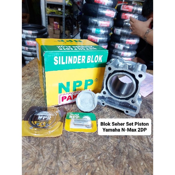 Jual Blok Block Boring Seher Cylinder Komplit Set Piston Kit Yamaha Nmax N Max 2DP Original Asli ...