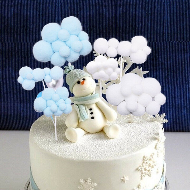 Jual GR-BBL-0001 Cake topper hiasan kue clound bola awan yamama baking ...