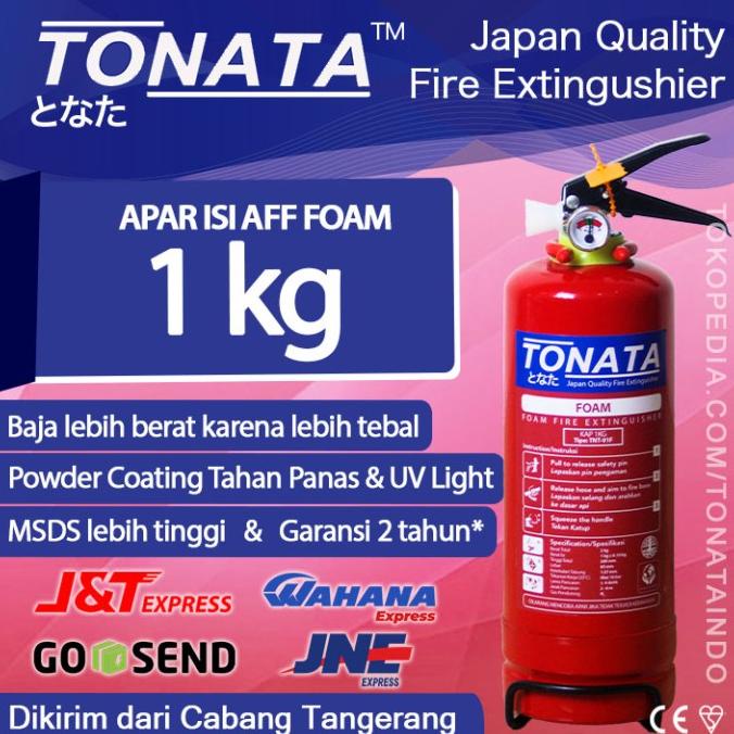 Jual ALAT KESELAMATAN APAR 1KG TONATA / FOAM 1 KG / SET KOMPLIT ...