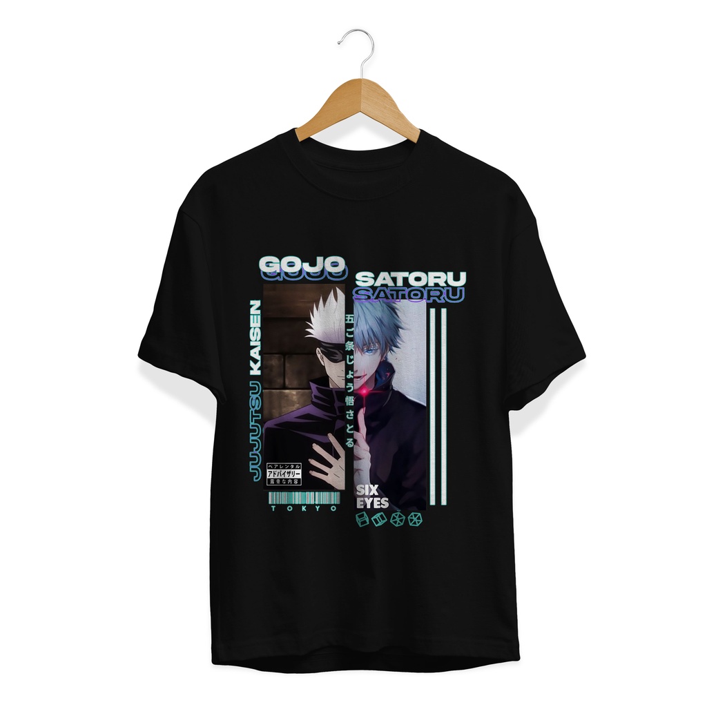 Jual T-SHIRT BAJU SERIES GOJO SATORU SIX EYE CYBER / KAOS ANIME ...