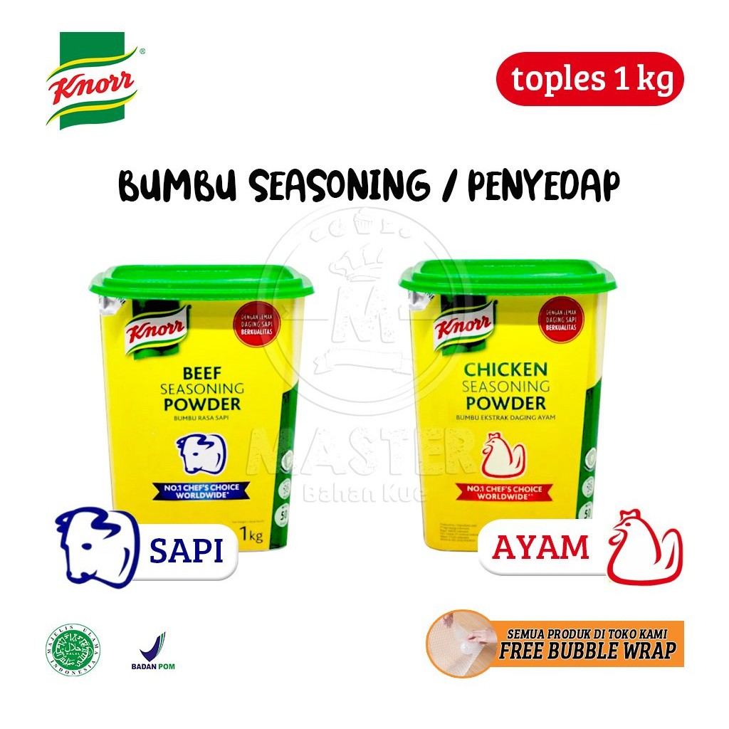 Jual Knorr Seasoning Powder / Bumbu Penyedap Rasa Sapi / Ayam [Toples 1 ...
