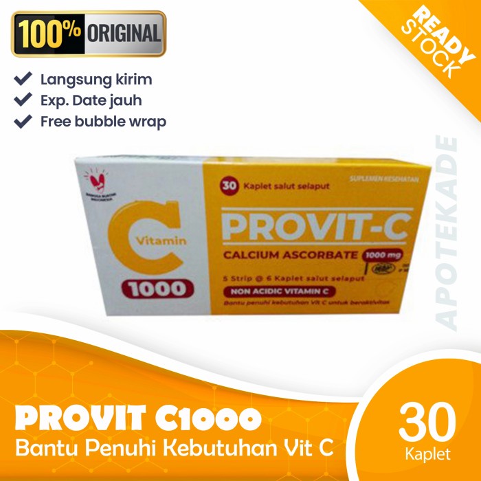 Jual provit c1000mg 30 tablet | Shopee Indonesia