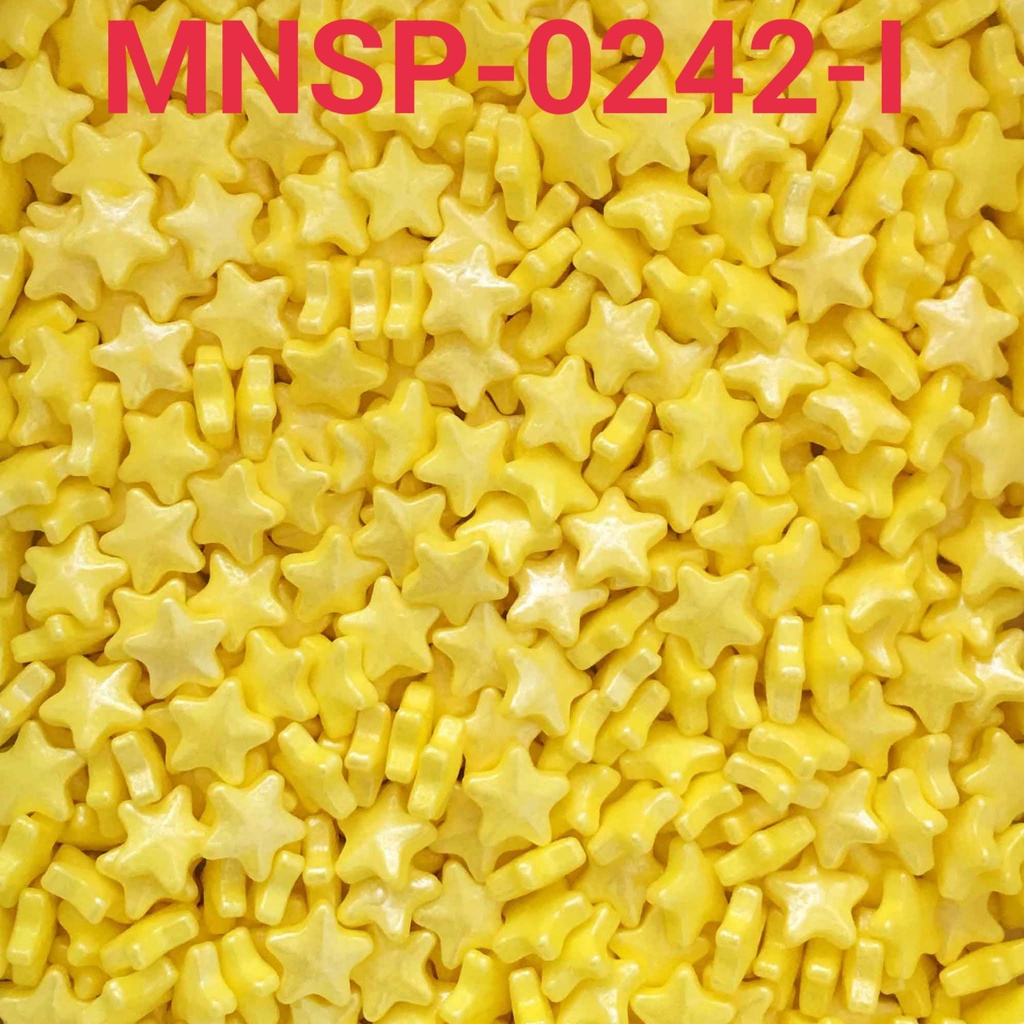 Jual GR-MNSP-0242 Sprinkles trimit springkel 10gr bintang orange kuning ...
