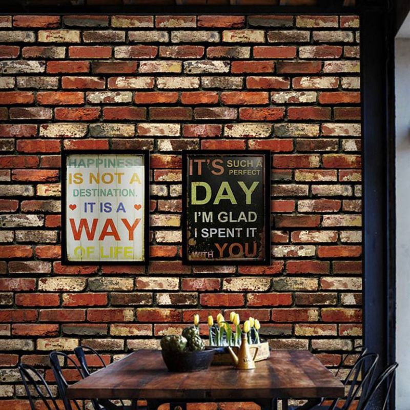 Jual wallpaper sticker dinding motif batu-bata | Shopee Indonesia