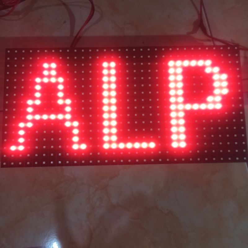 Jual Panel P10 Merah SMD Outdoor / Modul Running Text | Shopee Indonesia