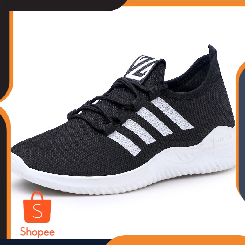 Jual 2021 Flyknit Sepatu Pria Korea Tren Kasual Mesh Sneakers Pria One ...