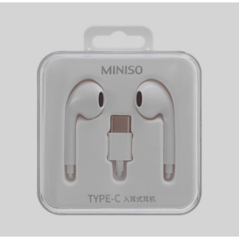 Jual TYPE-C EARPHONES MINISO CABLE | Shopee Indonesia