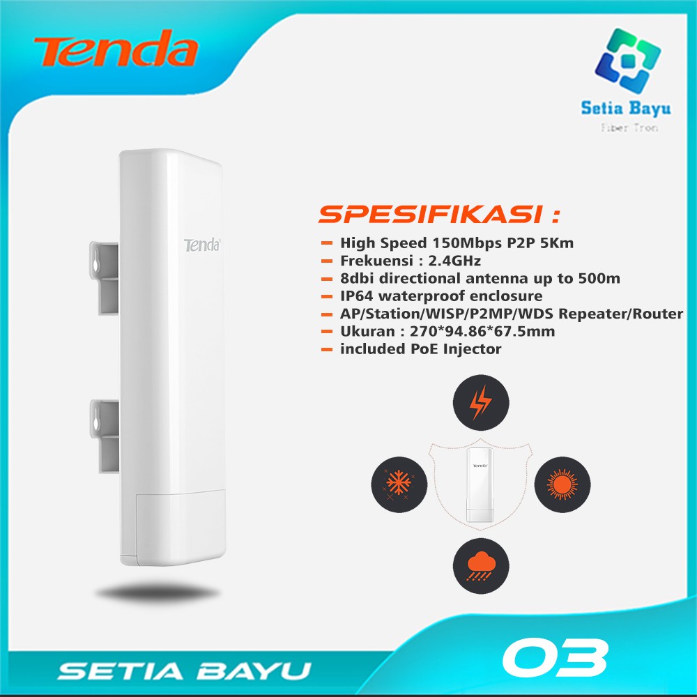 Jual Tenda Outdoor CPE 03 5KM Outdoor Point To Point | Shopee Indonesia