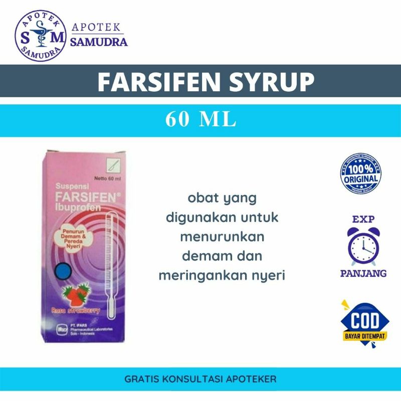 Jual FARSIFEN SYRUP - 60 Ml (Ibuprofen Syrup - obat sirup obat demam ...