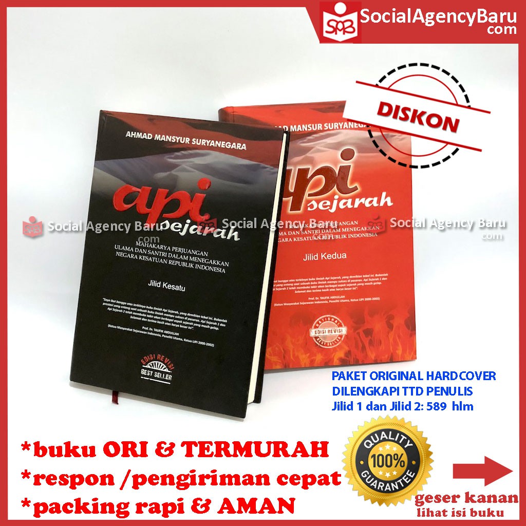 Jual Api Sejarah Paket Jilid 1 Dan 2 Original - Ahmad Mansyur ...