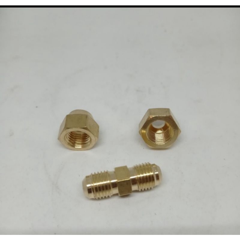 Jual DOUBLE NEPEL AC 1/4 (SET) / DOUBLE NEPEL 1/4 SAMBUNGAN PIPA AC | Shopee Indonesia