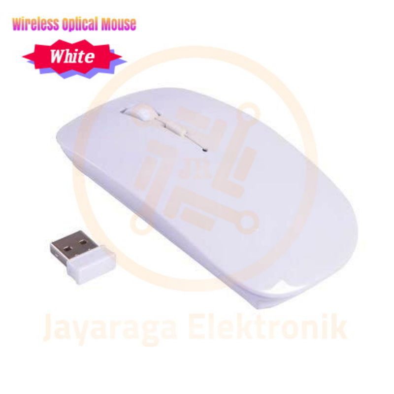 Jual Mouse Wireless 2.4 Ghz Wireless Optical Mouse Design Slim ...