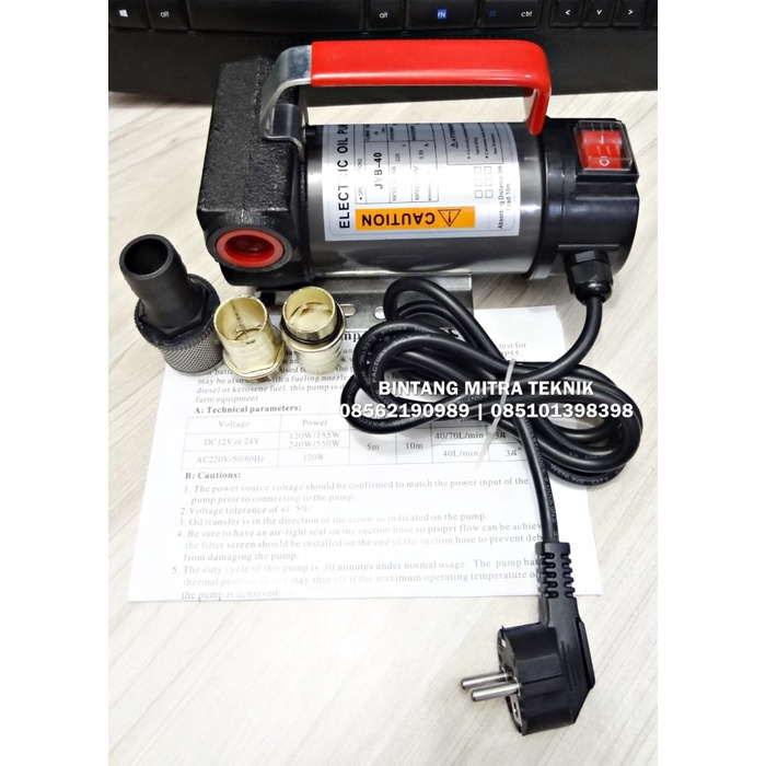 Jual POMPA OLI AC 220V OIL PUMP AC220V POMPA SOLAR | Shopee Indonesia
