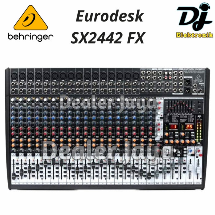 Jual Mixer Analog Behringer Eurodesk SX 2442 FX / SX2442FX - 24 Channel ...
