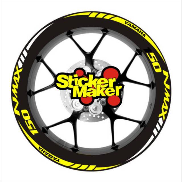 Jual sticker cutting list velg yamaha nmax sitker rim felk | Shopee ...