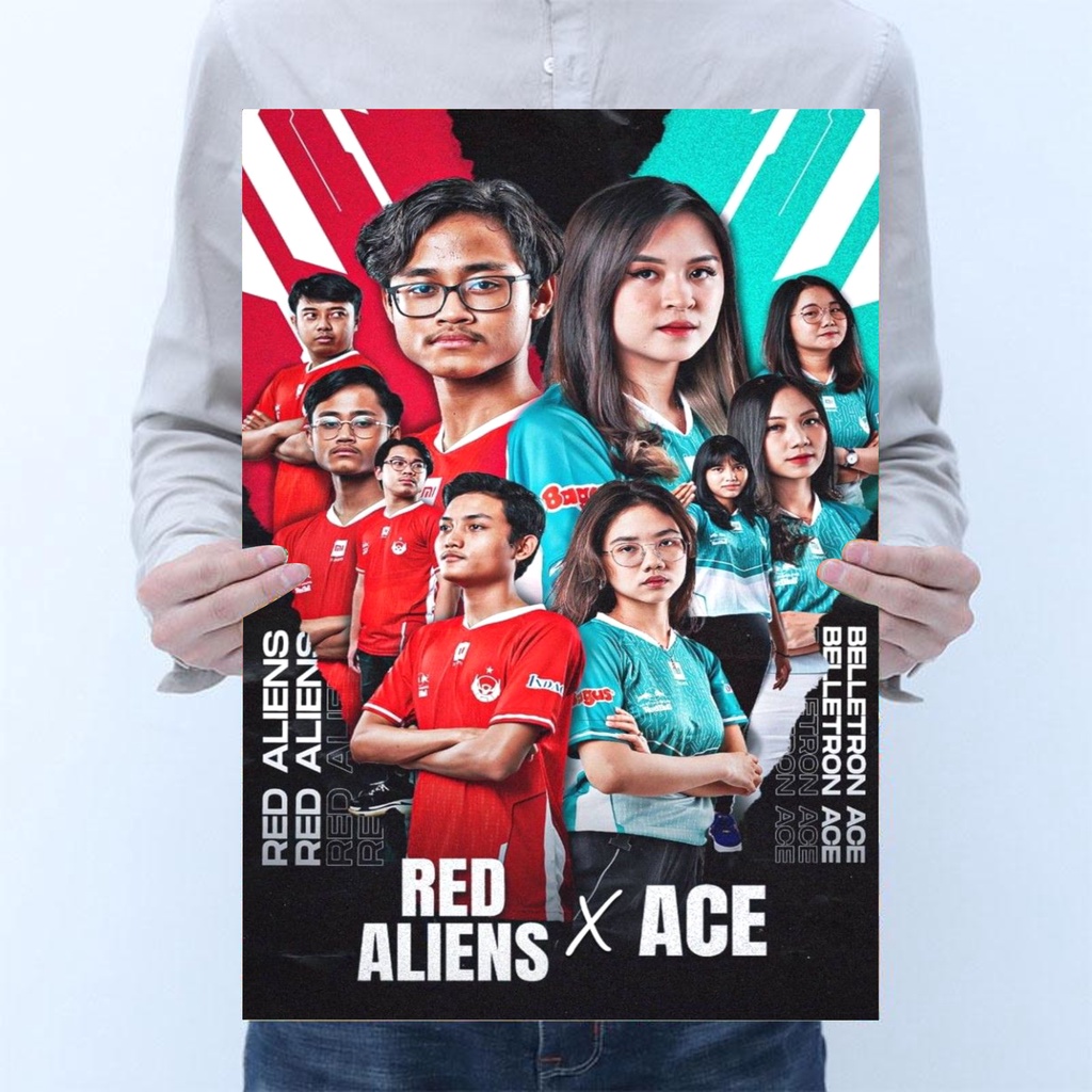 Jual Poster BTR ( Poster Bigetron Esport, Poster Red Aliens , Poster ...