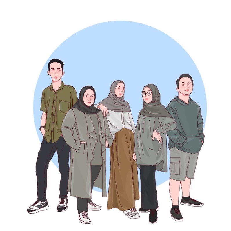 Jual TERBARU //ILUSTRASI WAJAH CARTOON (GAMABAR FOTO SENDIRI) | Shopee ...
