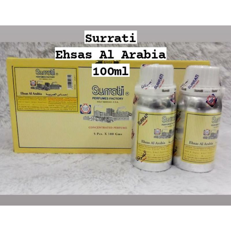Jual Termurah Surrati Ehsas Al Arabia 100ml FREE BOTOL TOLA 12ML ...