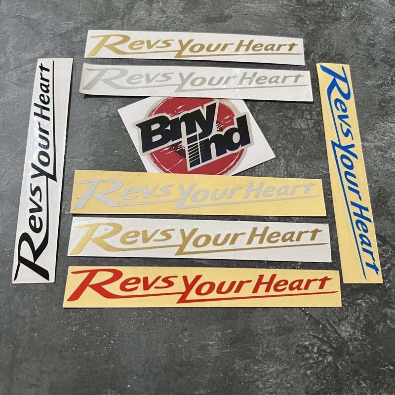 Jual STICKER REVS YOUR HEART CUTTING | Shopee Indonesia