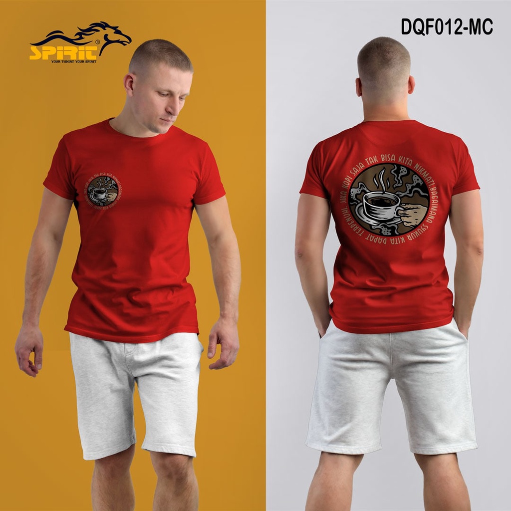 Jual Kaos KOPI QUOTE FILOSOFI COFFEE SYUKUR pecinta kopi Sablon DTF ...