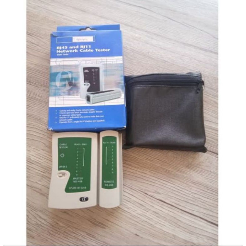 Jual LAN TESTER RJ45 + BATTERY | Shopee Indonesia