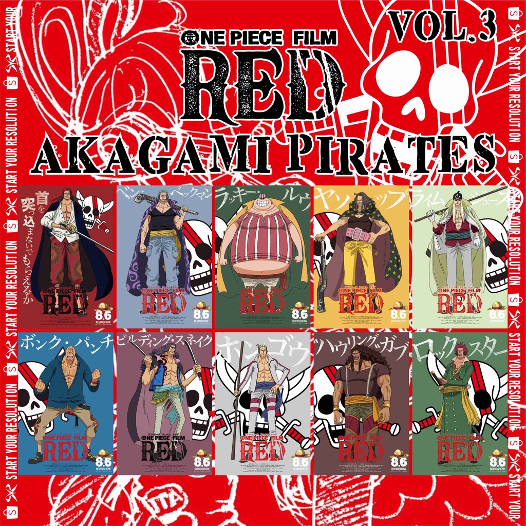 Jual Poster Anime & Manga One Piece Film Red Vol.3 Akagami No Shanks ...