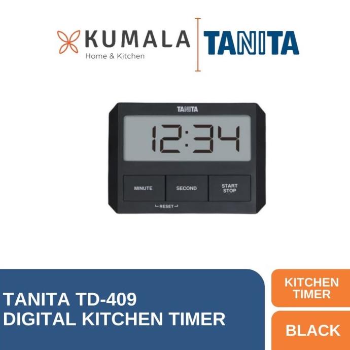 Jual Tanita Digital Kitchen Timer TD-409 (Black) | Shopee Indonesia