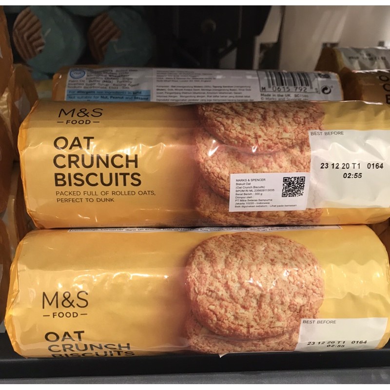 Jual M&S Marks & Spencer Oat Crunch Biscuit 300gr Biskuit Oat Crunch ...