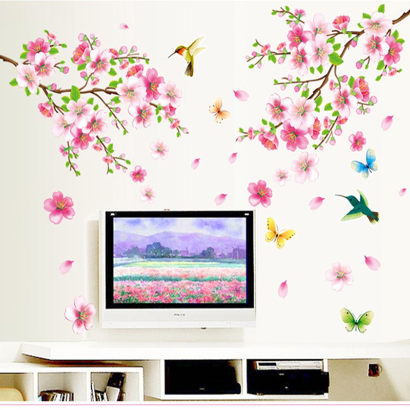 Jual Reliza Wall Sticker Bunga Sakura Flower Matahari Lily Stiker ...