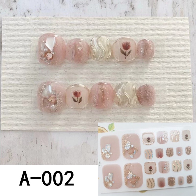 Jual 22Pcs Stiker kuku kaki / Set Stiker / Stiker Kuku Murah / Nail Art ...