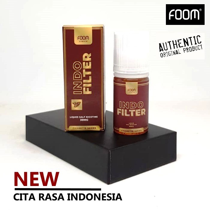 Jual Liquid Saltnic Foom Indo Filter Salt Nic Cukai 2023 30ML 30MG ...