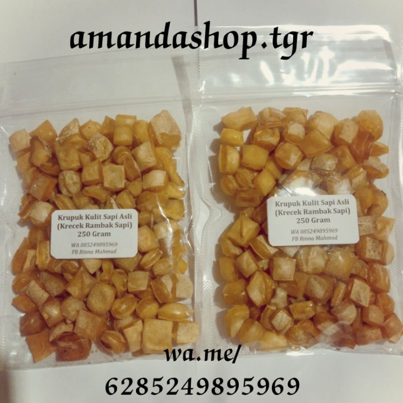 Jual KRUPUK KULIT SAPI ASLI MENTAH/ RAMBAK SAPI ASLI/ KRECEK SAPI ...