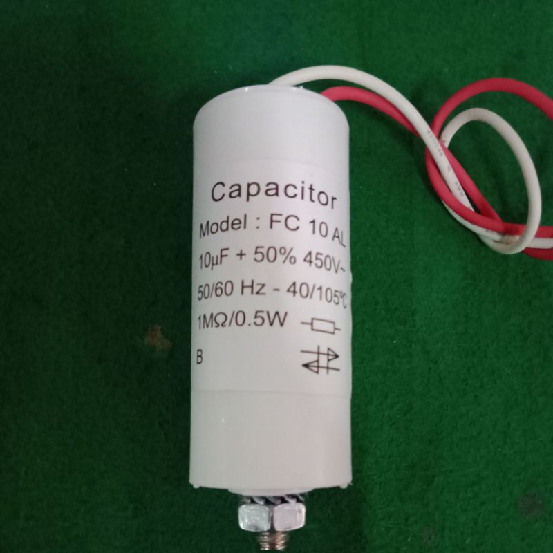 Jual Capasitor Kapasitor 10 Mikro Farad Model FC 10 AL | Shopee Indonesia