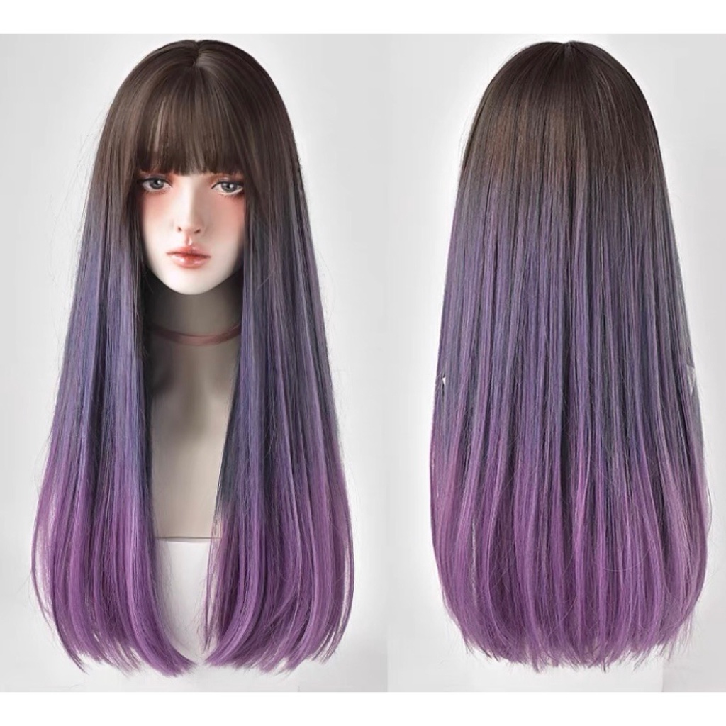Jual C0297 Full Korean Wig | Shopee Indonesia