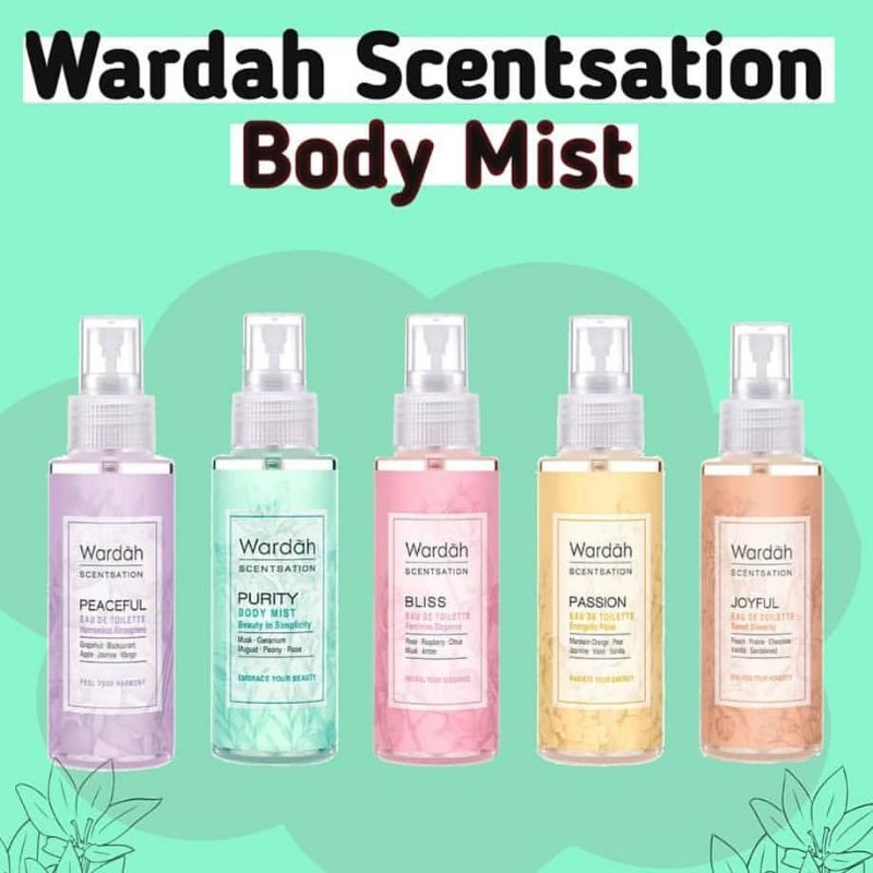Jual Wardah Scentsation Body mist 100 ml Parfum Wangi Buah Segar ...