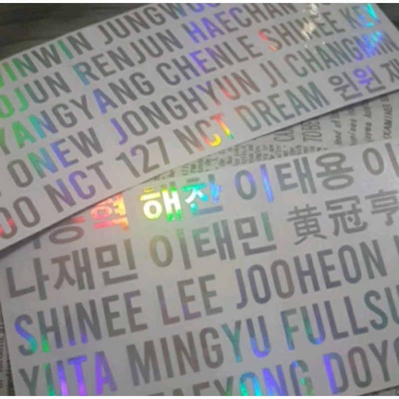 Jual Naz sticker hologram huruf | Shopee Indonesia